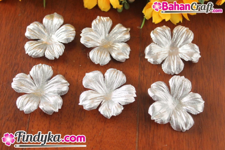 Findyka.com - Bunga hana metalik 5k silver