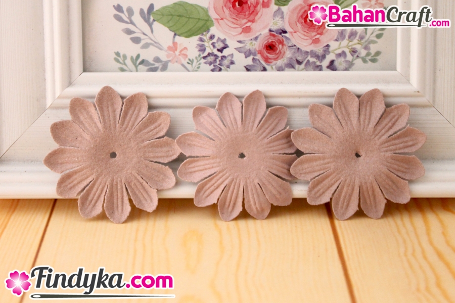 Findyka.com - Bunga hana suede 12k 4cm dusty purple