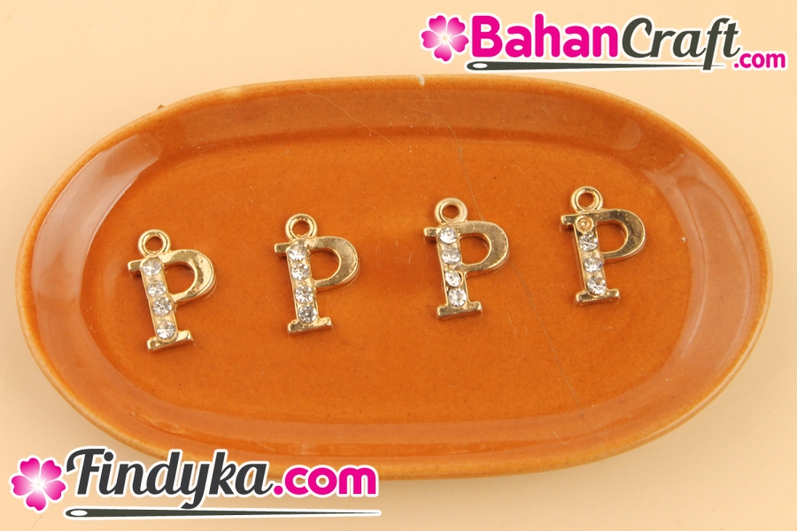 Findyka.com - Charm huruf P gold