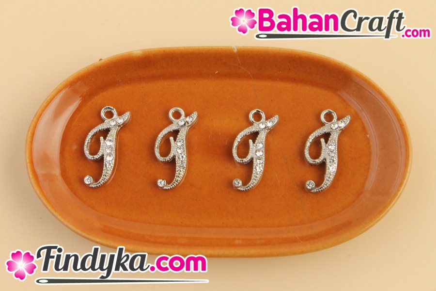 Findyka.com - Charm huruf latin T nikel
