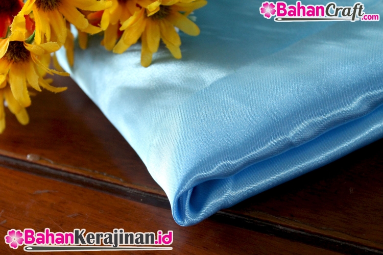 Findyka.com - Kain satin Biru Ayu