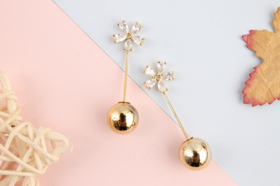 Findyka.com - Pin Bros zircon Bunga gold