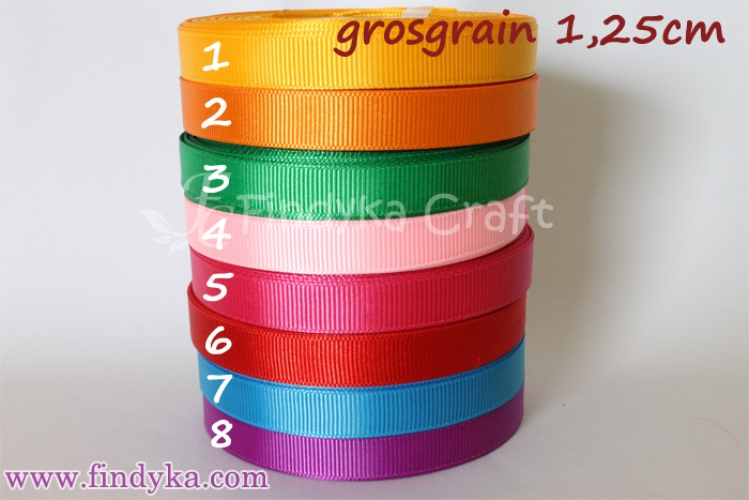 Findyka.com - Pita grosgrain polos 1,25cm meteran